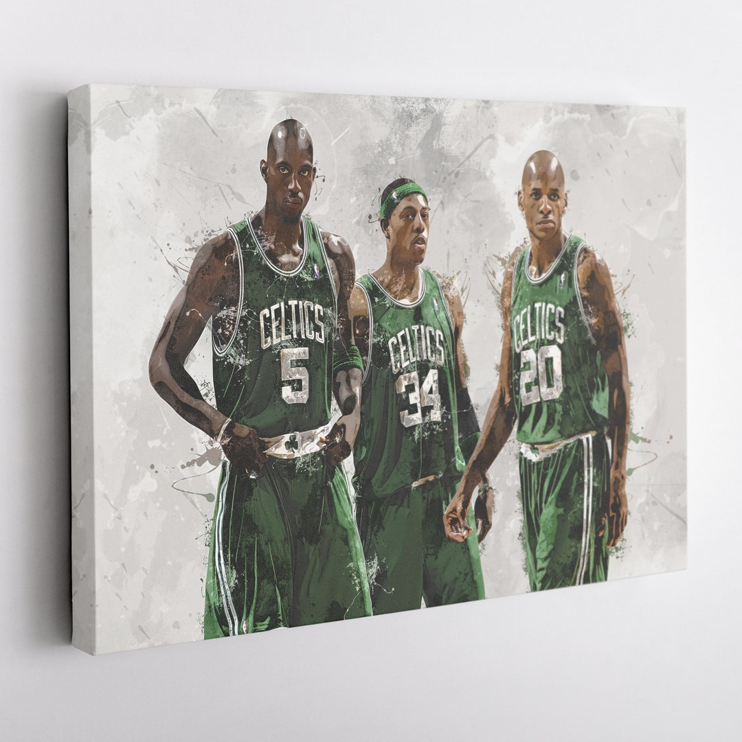 Boston Celtics Trio Poster, Canvas Print, Framed Poster, Kids Decor ...