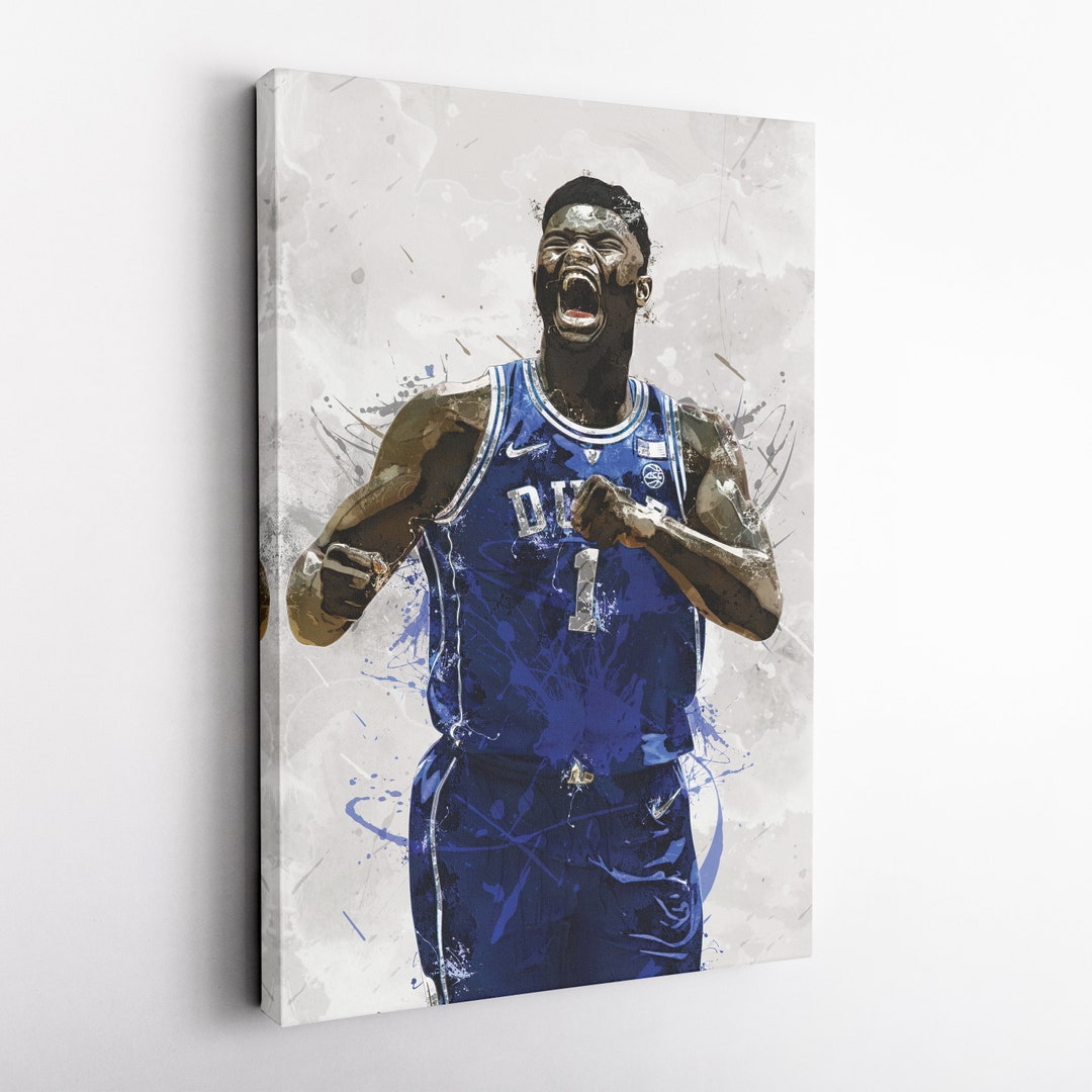Zion Williamson Poster, Duke, Canvas Print, Framed Poster, Home Decor ...