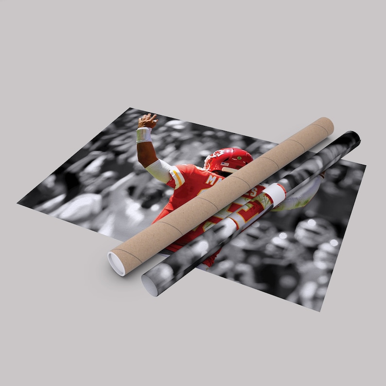 Patrick Mahomes Touchdown Celebration Poster Kansas City Chiefs ...