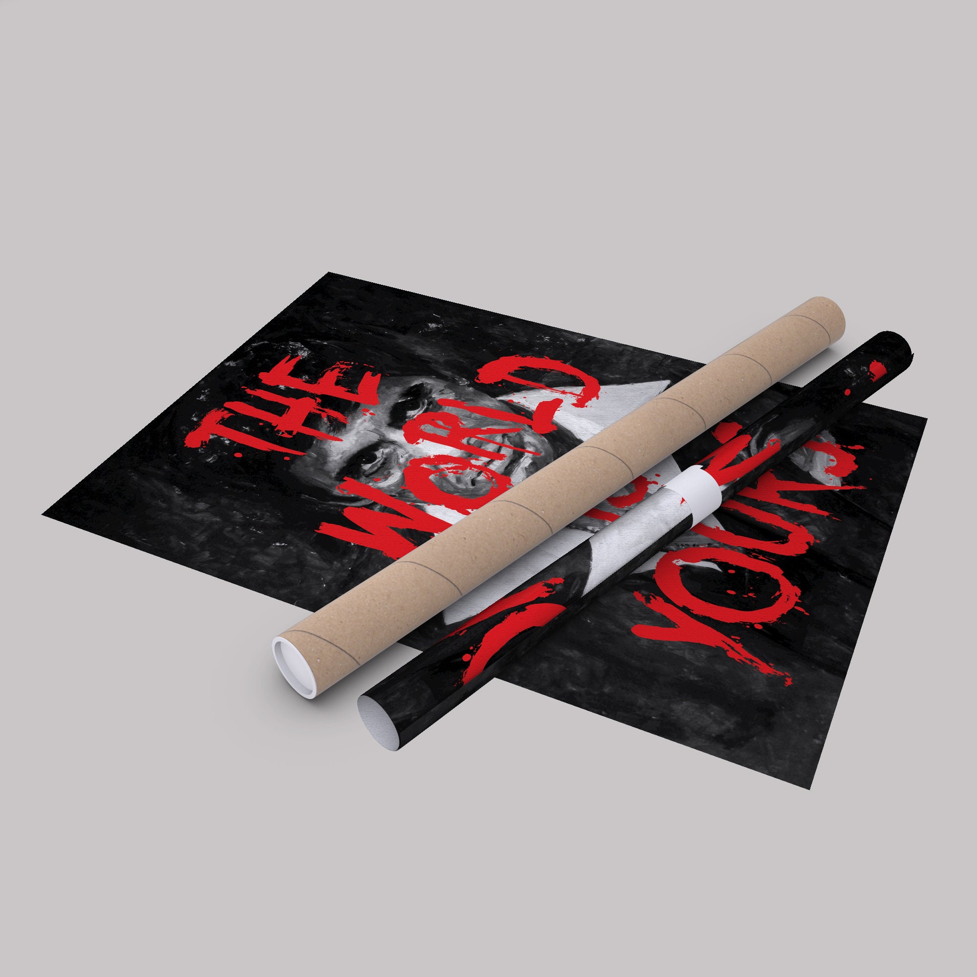 Scarface Tony Montana Poster Movie Hand Made Posters Canvas Print Wall ...