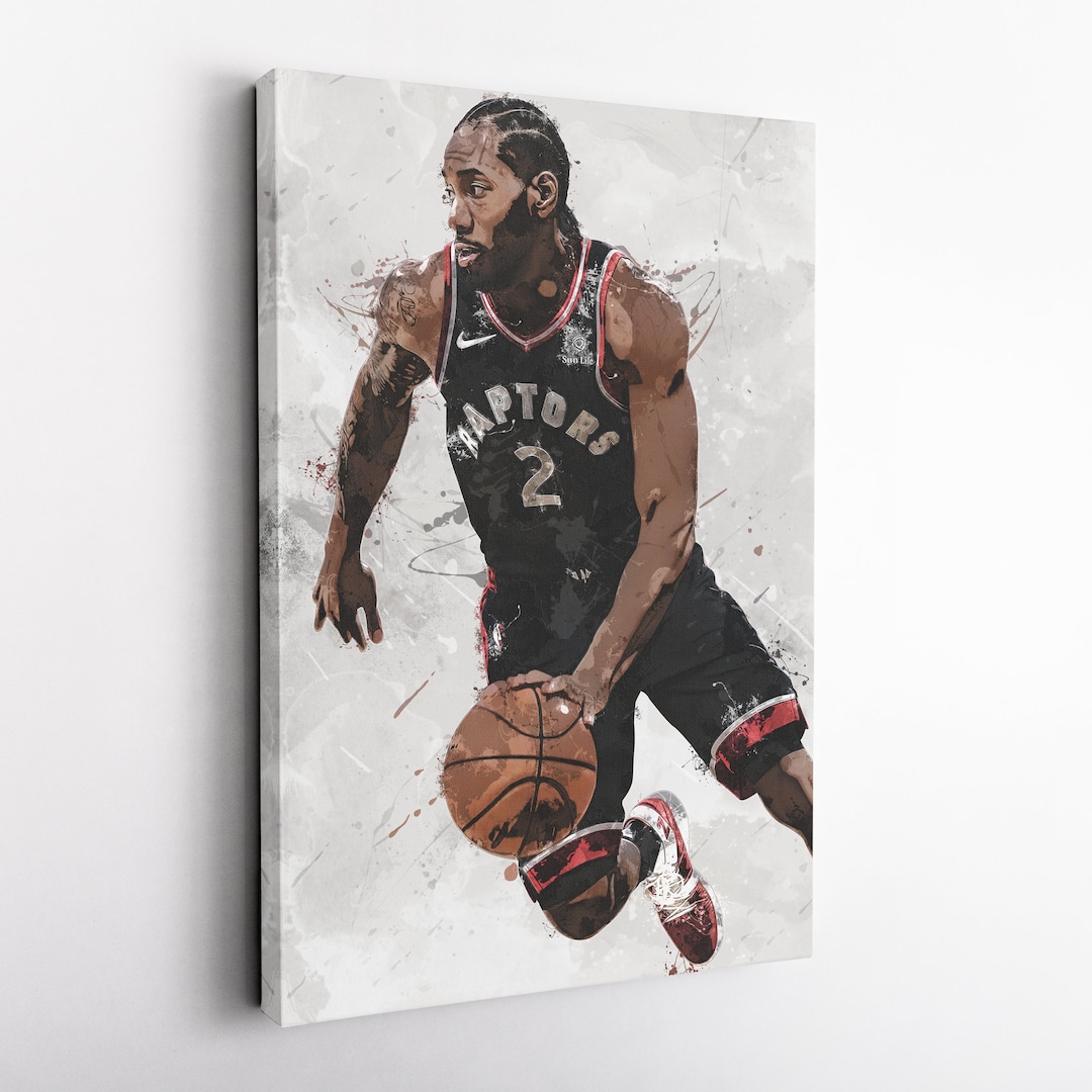 Kawhi Leonard Poster, Toronto Raptors, Canvas Print, Framed Poster ...