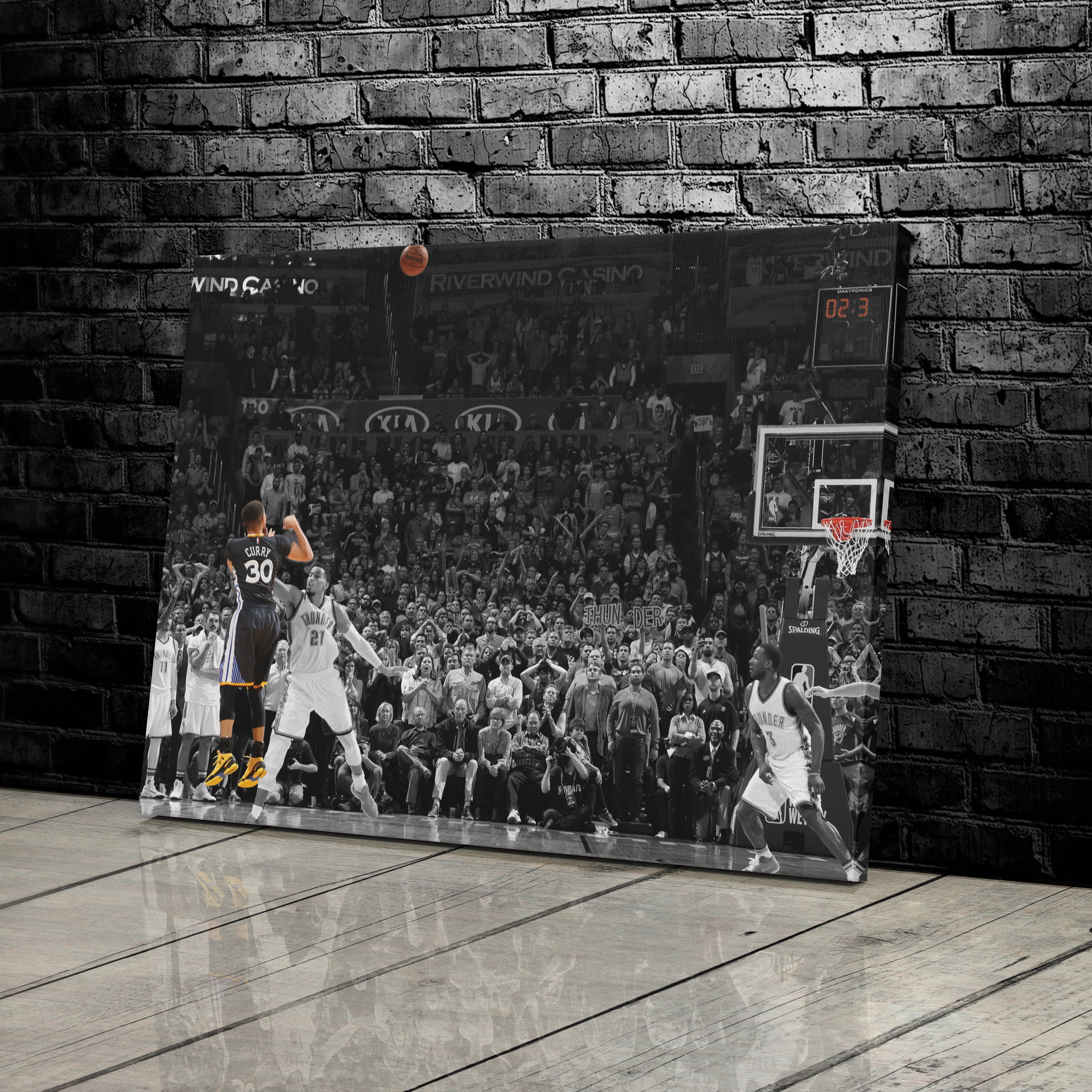 Stephen Curry Game Winner Vs OKC Poster Golden State Warriors ...