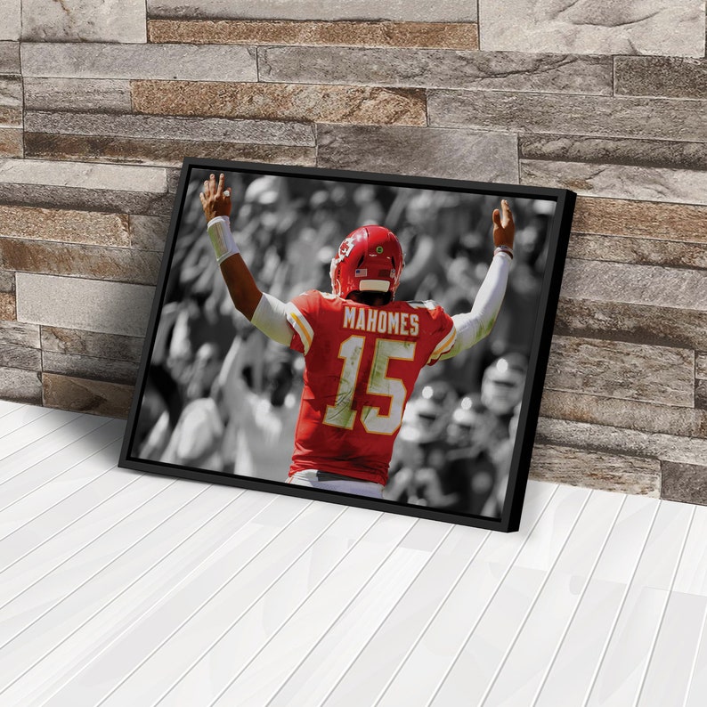 Patrick Mahomes Touchdown Celebration Poster Kansas City Chiefs ...