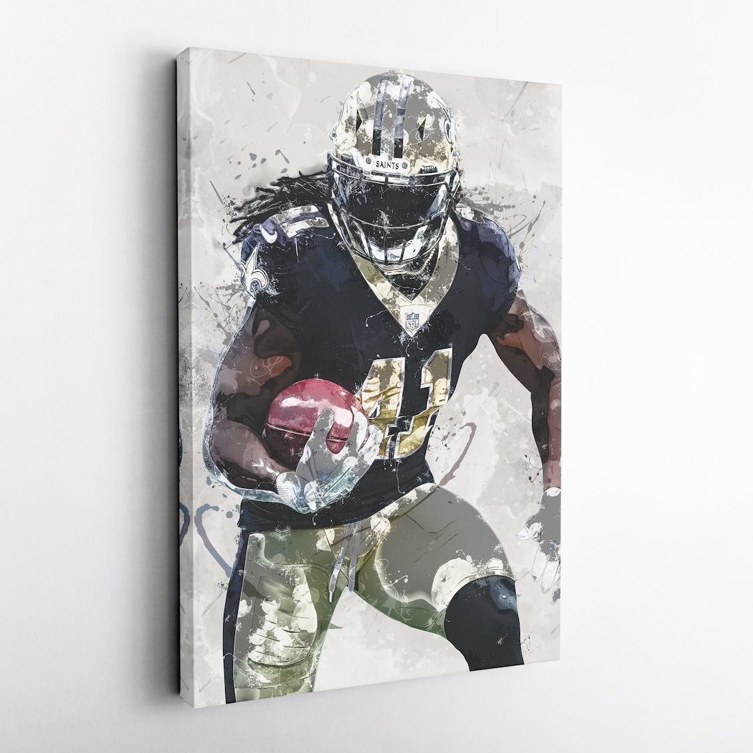 Alvin Kamara Poster, New Orleans Saints - Canvas Print, Framed Poster ...