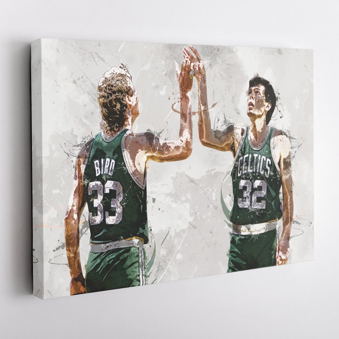 Larry Bird Kevin Mchale Poster, Boston Celtics, Canvas Print, Framed ...