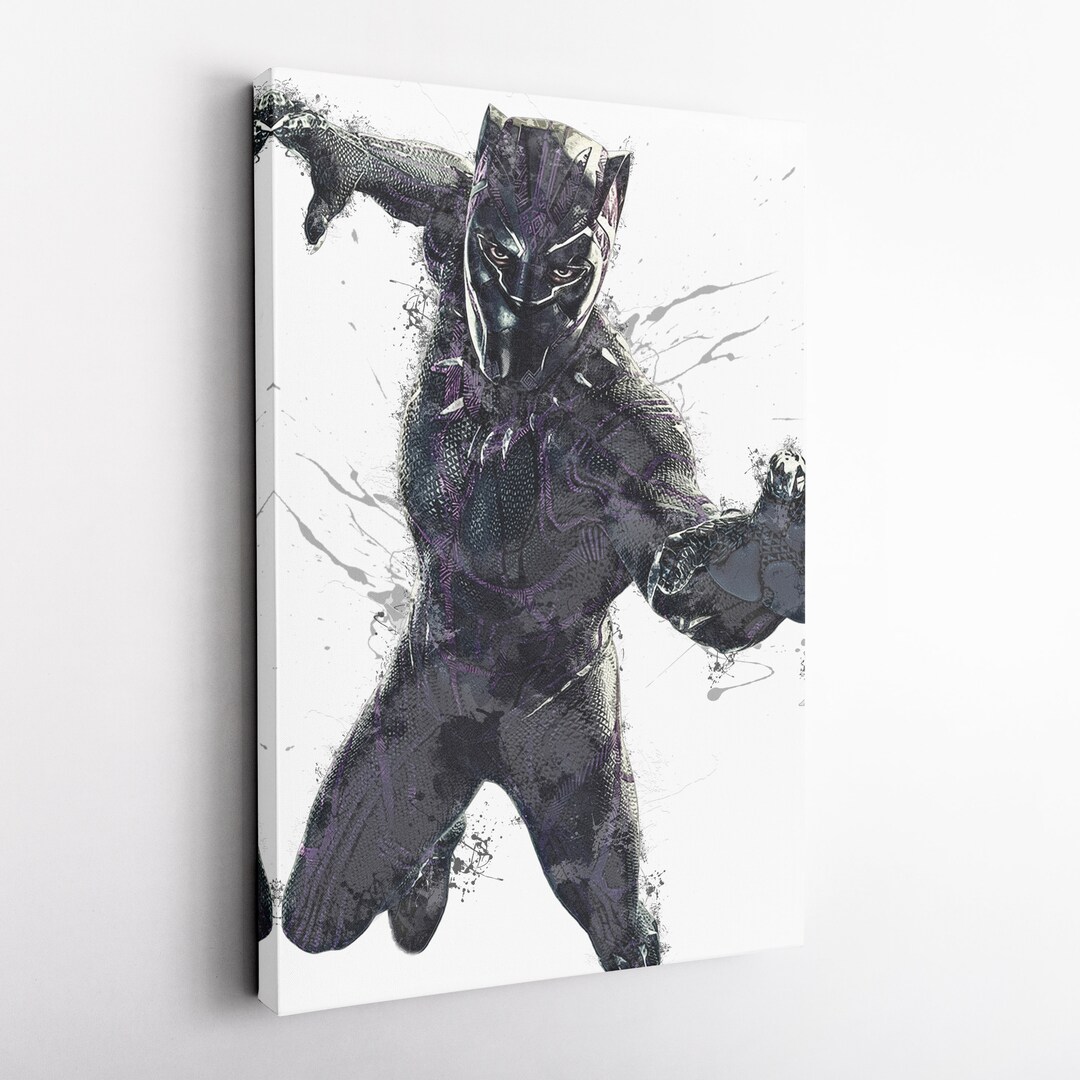 Black Panther Poster Marvel Superhero Comics Painting Hand Made Posters ...