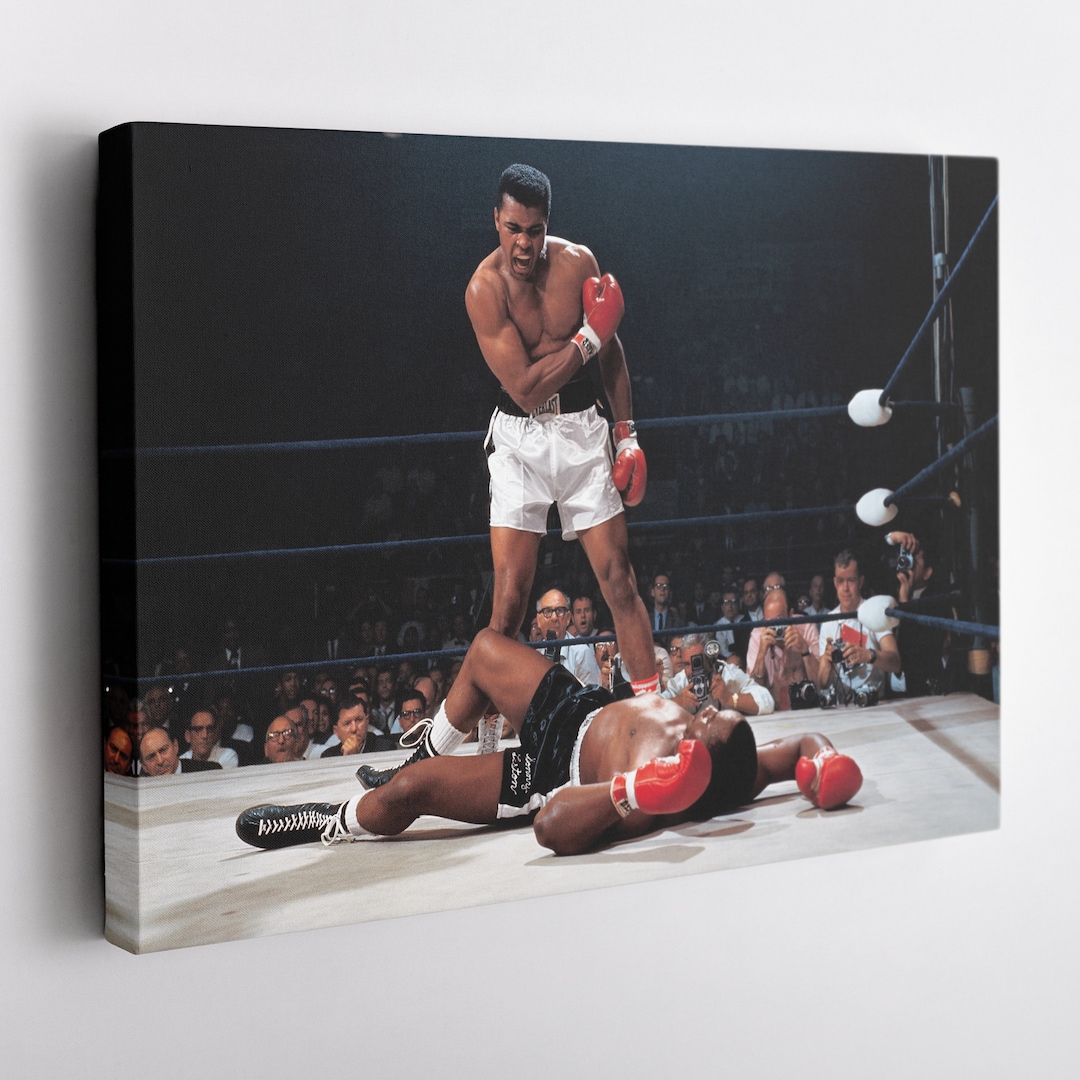 Muhammad Ali Vs Sonny Liston Poster Phantom Punch Hand Made Posters ...