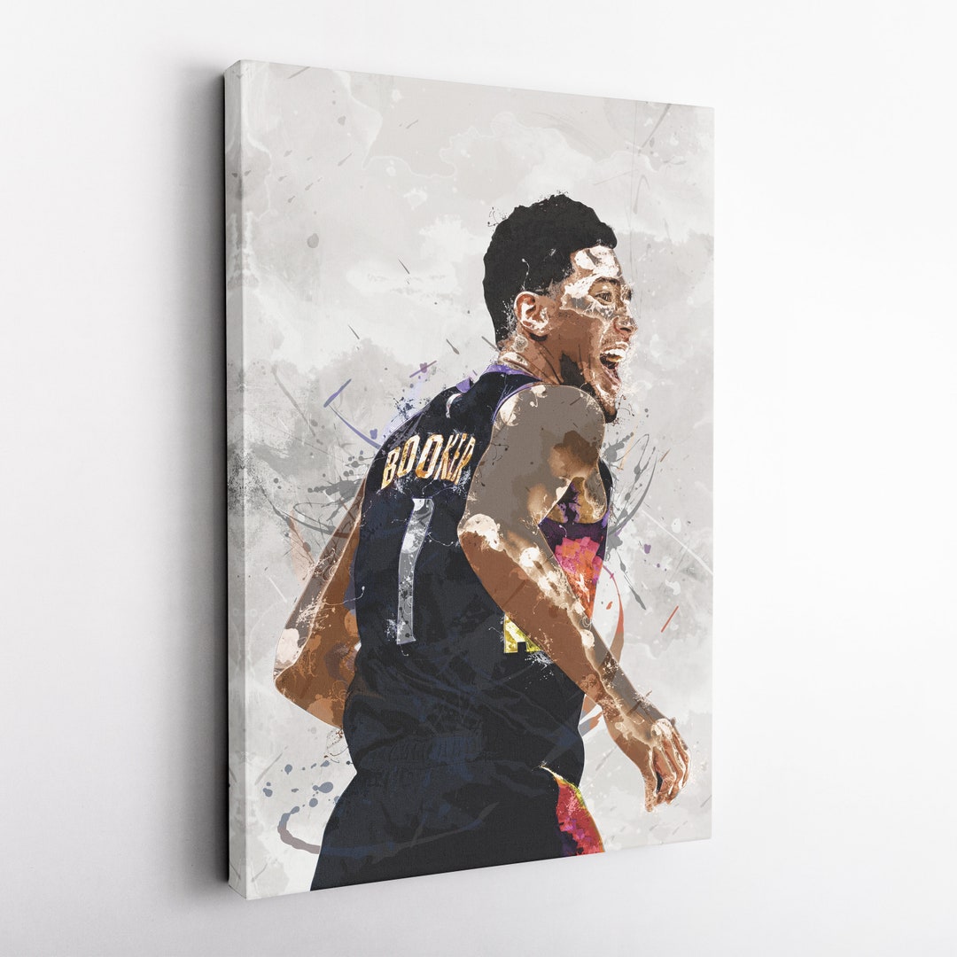 Devin Booker Poster, Phoenix Suns - Canvas Print, Framed Poster, Kids ...