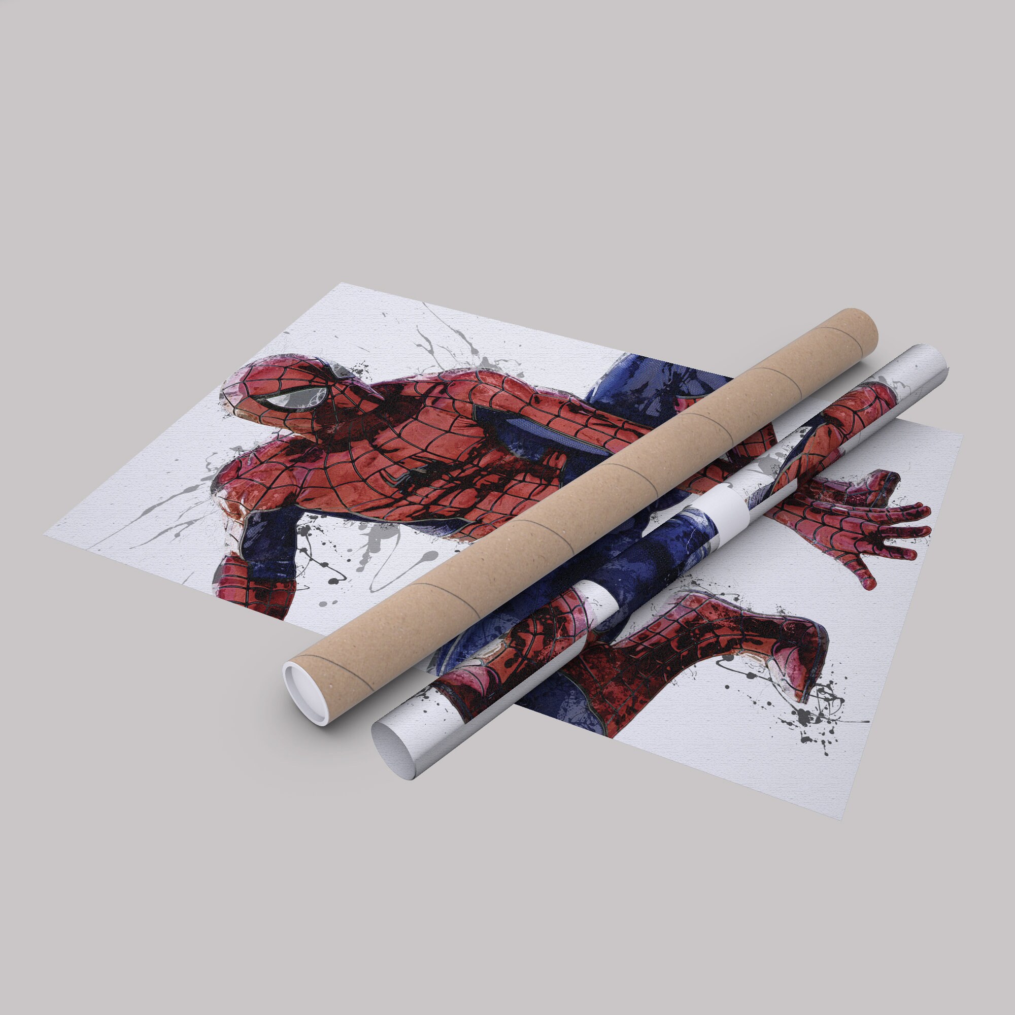 Spiderman Poster Marvel Superhero Comics Painting Hand Made Posters ...