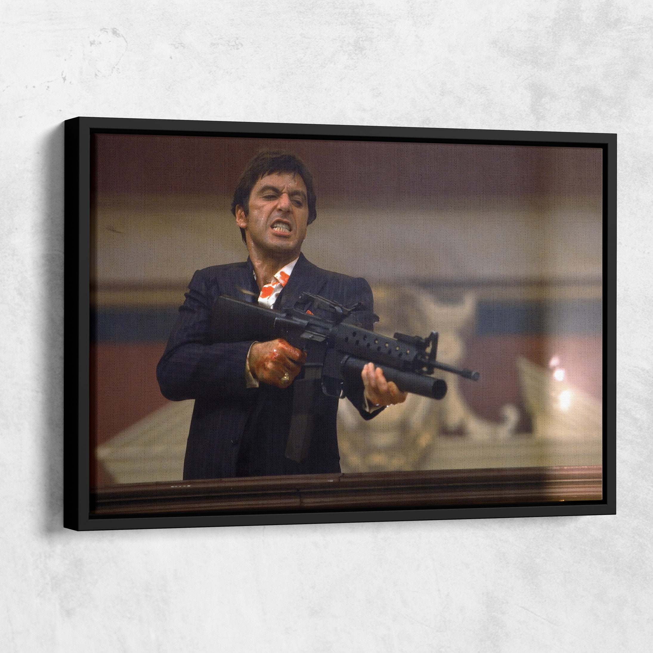 Scarface Poster Say Hello to My Litttle Friend Tony Montana Movie Hand ...