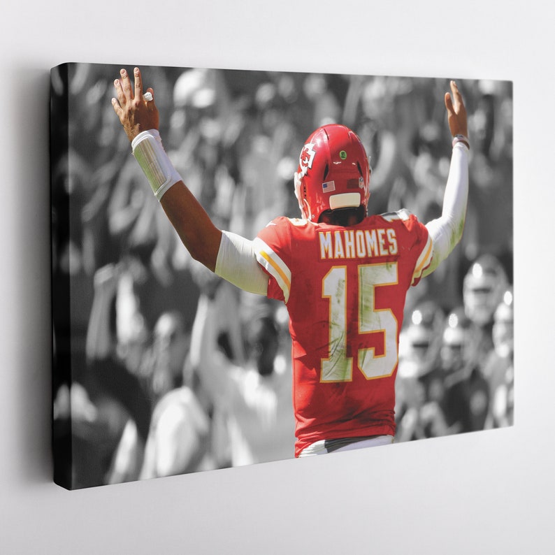 Patrick Mahomes Touchdown Celebration Poster Kansas City Chiefs ...