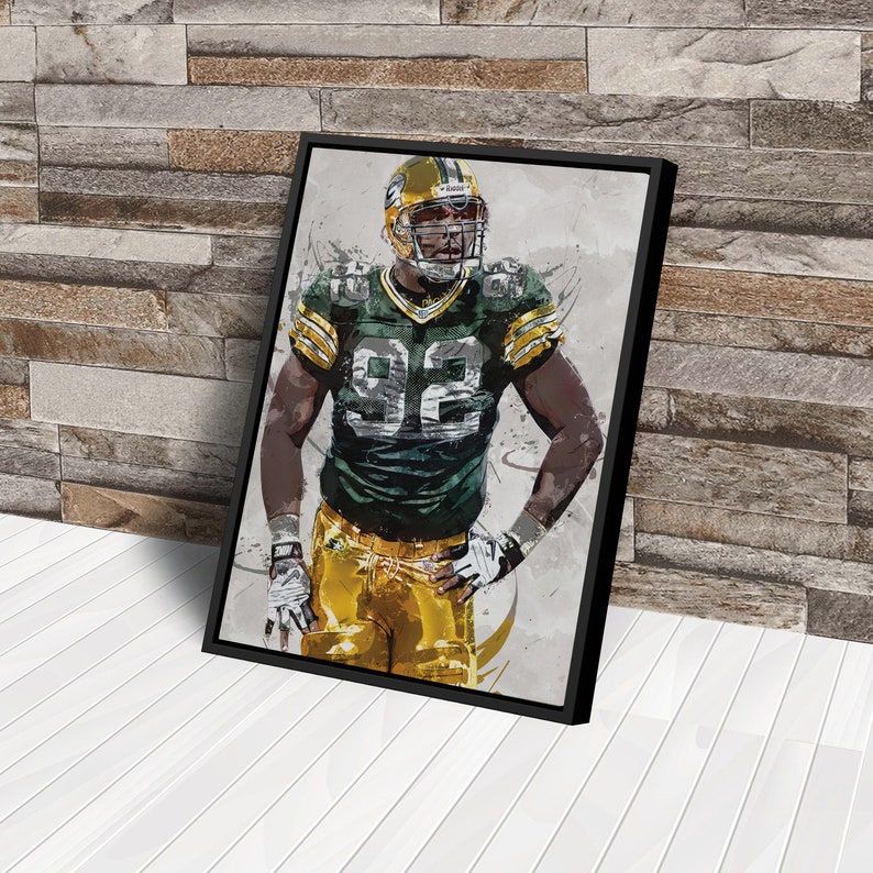 Reggie White Poster, Green Bay Packers Canvas Print, Framed Poster ...