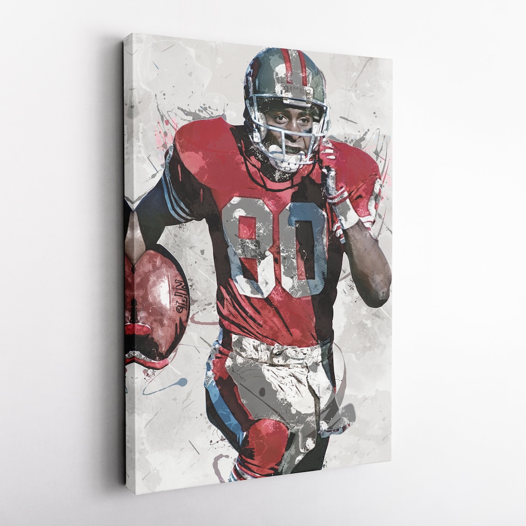 Jerry Rice Poster, San Francisco 49ers - Canvas Print, NFL Poster ...