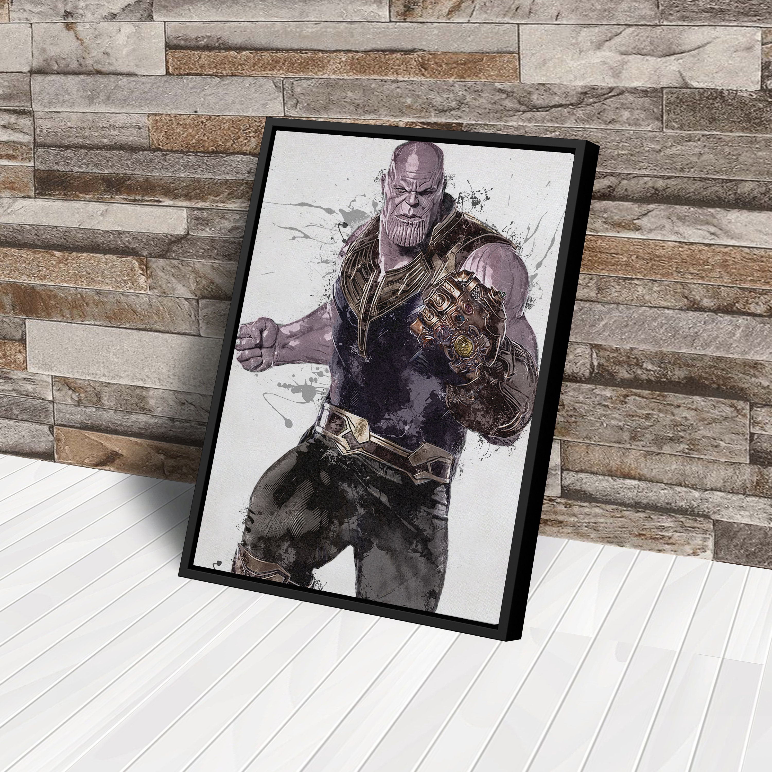 Thanos Poster Marvel Superhero Comics Painting Hand Made Posters Canvas ...