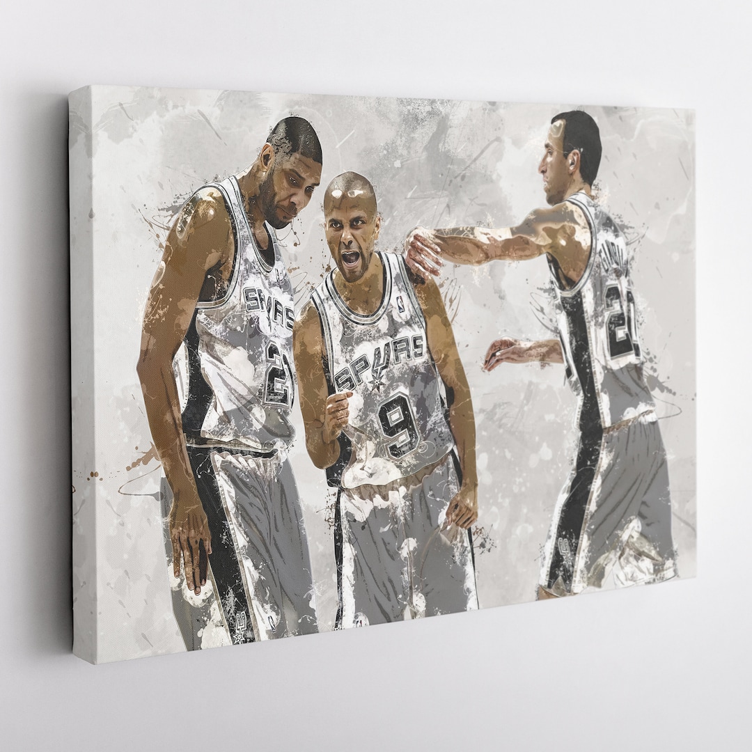 San Antonio Spurs Trio Poster, Canvas Print, Framed Poster, Kids Decor ...
