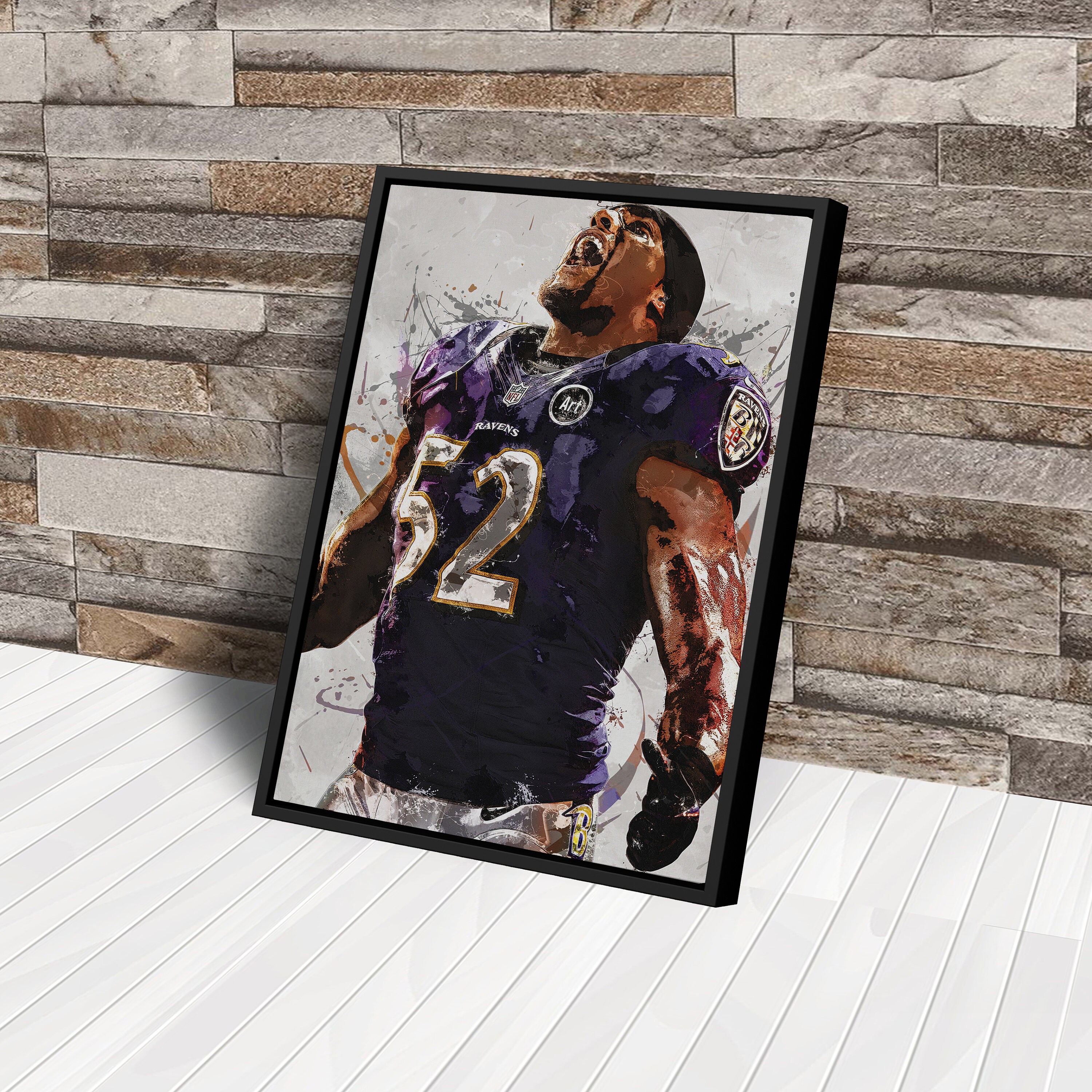 Ray Lewis Poster, Baltimore Ravens - Canvas Print, Framed Poster, Kids ...