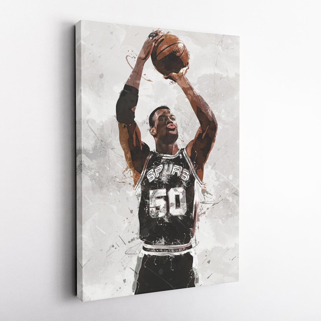 David Robinson Poster, San Antonio Spurs, Canvas Print, Framed Poster ...
