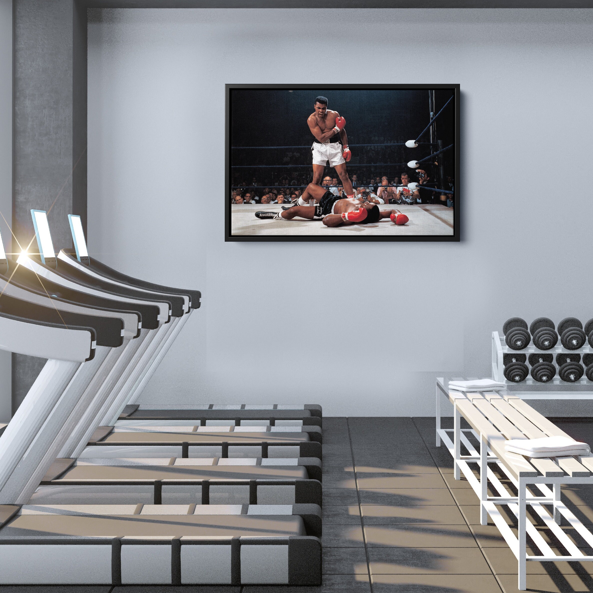 Muhammad Ali Vs Sonny Liston Poster Phantom Punch Hand Made Posters ...