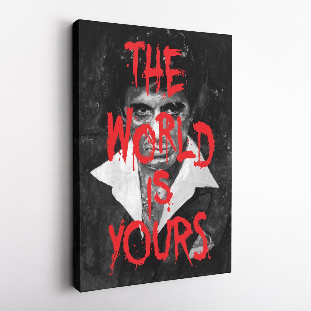 Scarface Tony Montana Poster Movie Hand Made Posters Canvas Print Wall ...