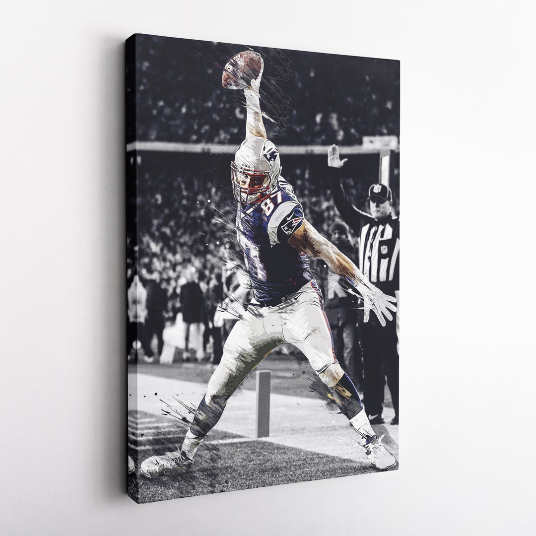 Rob Gronkowski Spiking the Ball New England Patriots American Football ...