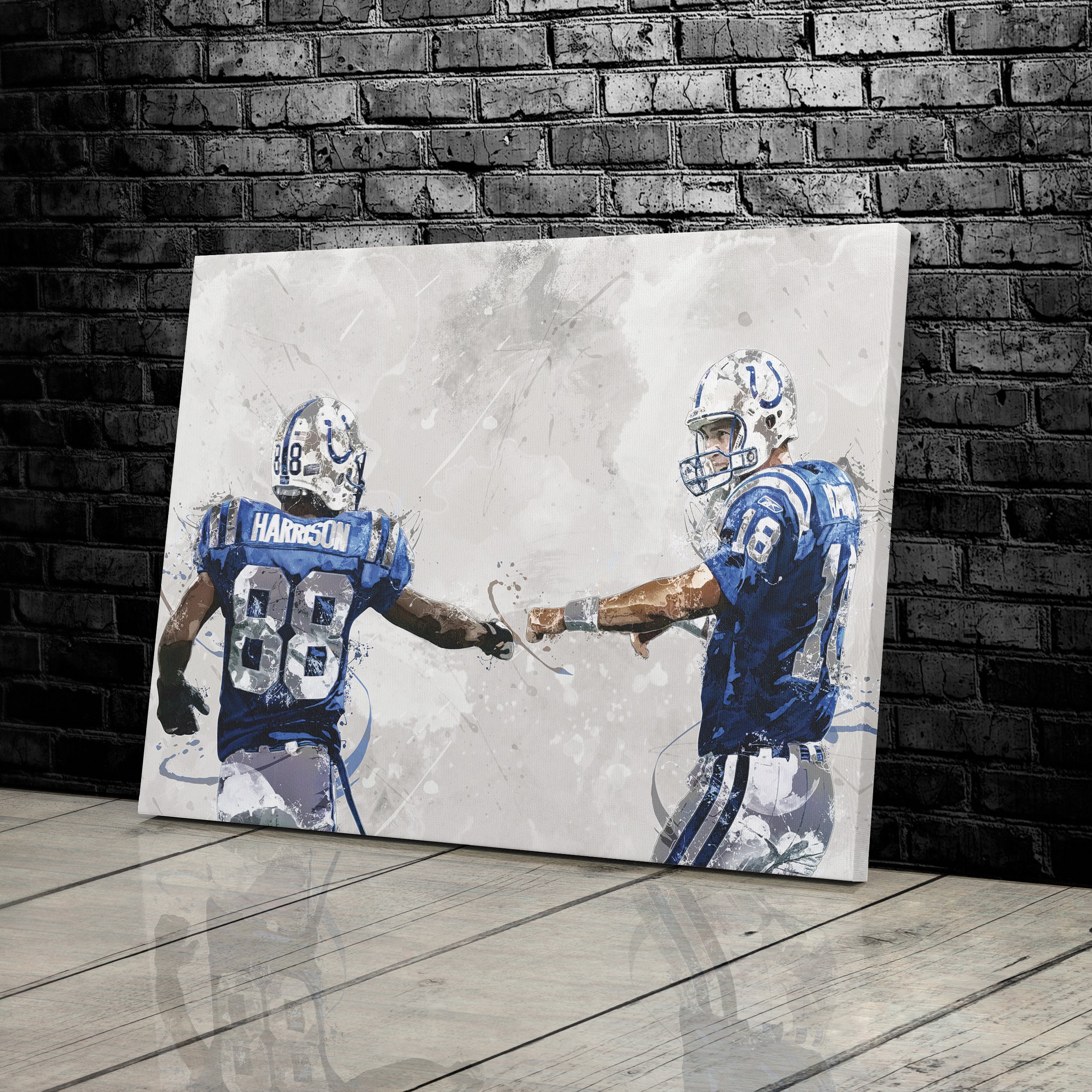 Peyton Manning Marvin Harrison Poster, Indianapolis Colts, Canvas Print ...