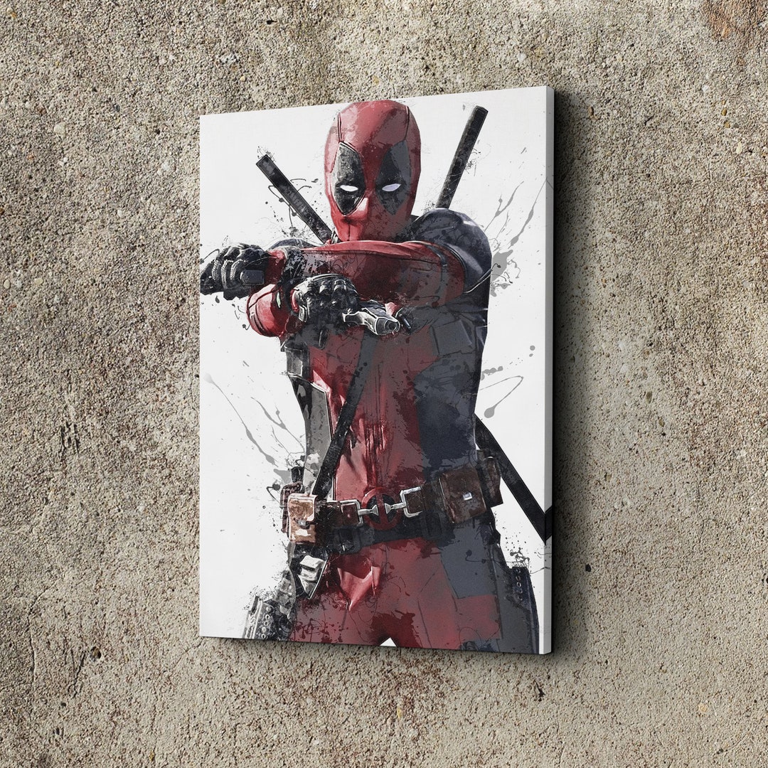 Deadpool Poster Marvel Comics Painting Hand Made Posters Canvas Print ...