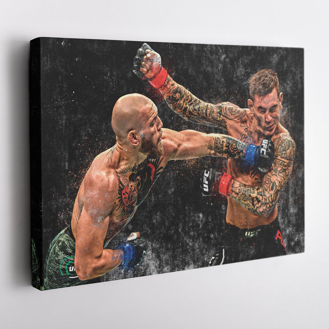 Conor Mcgregor Vs. Dustin Poirier Poster UFC Hand Made Posters Canvas ...