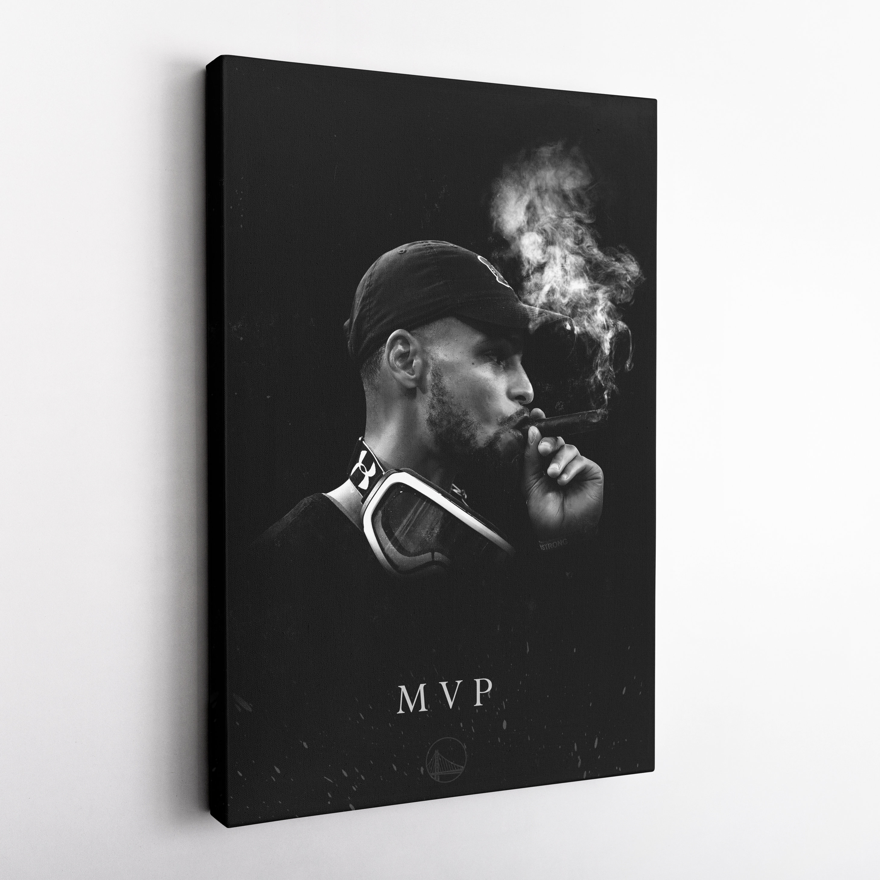 Stephen Curry Smoking a Cigar Poster Golden State Warriors NBA Hand ...