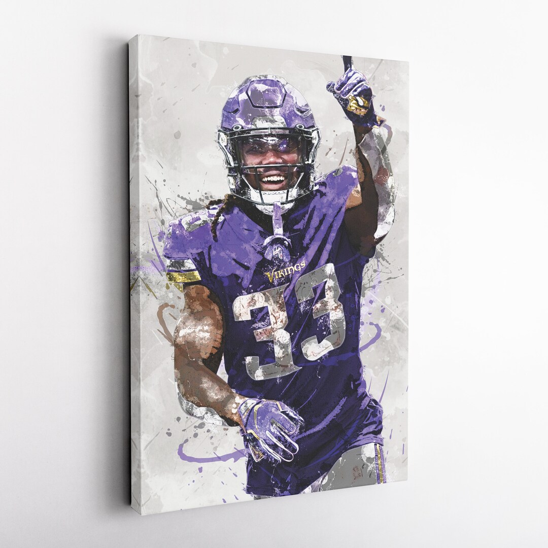 Dalvin Cook Poster, Minnesota Vikings - Canvas Print, Framed Poster ...