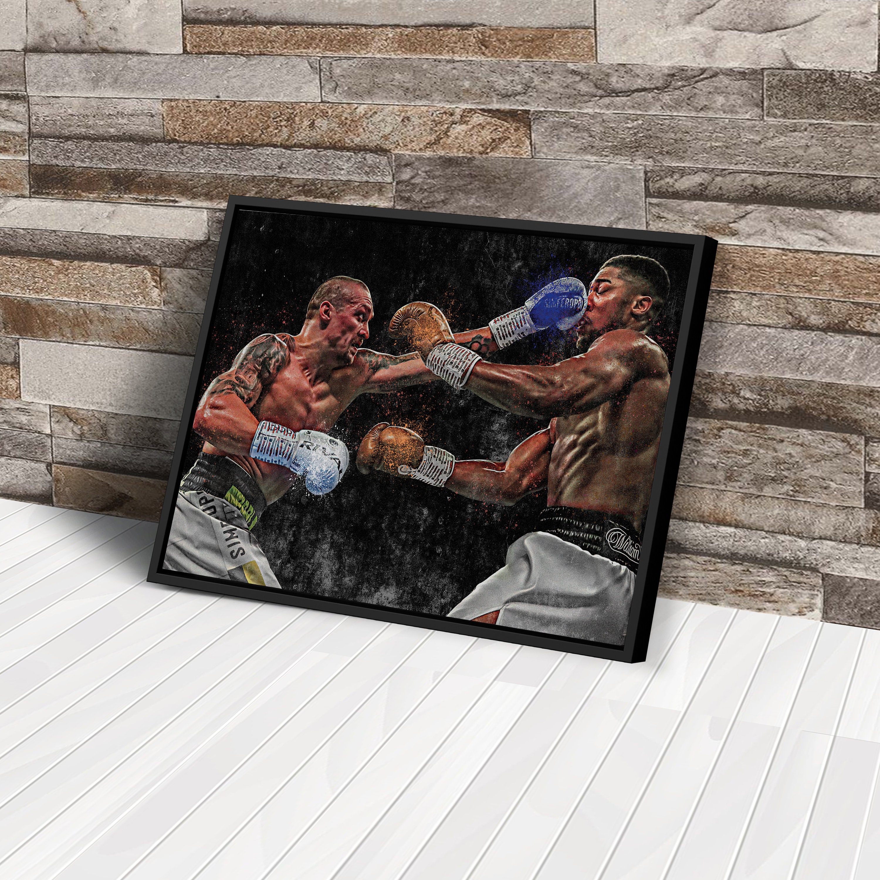Anthony Joshua Vs. Oleksandr Usyk Poster Boxing Hand Made Posters ...