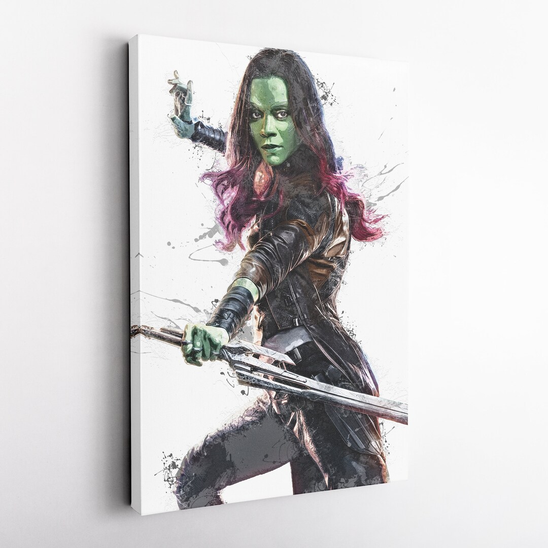 Gamora Poster Marvel Superhero Comics Guardians of the Galaxy Painting ...