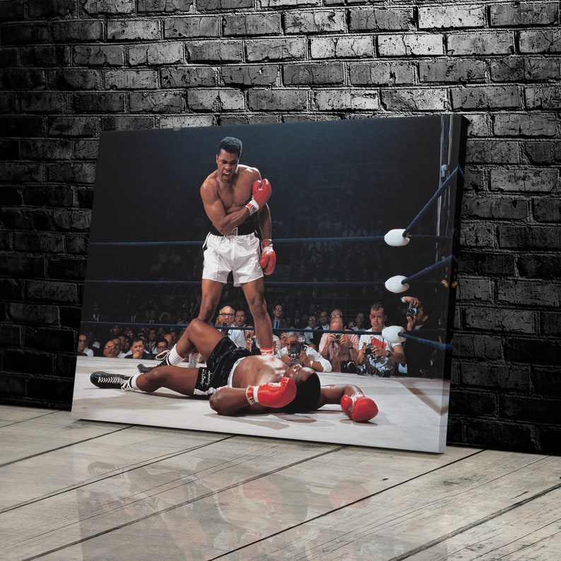 Muhammad Ali Vs Sonny Liston Poster Phantom Punch Hand Made Posters ...