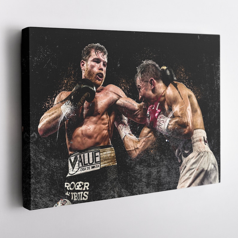 Canelo Álvarez VS Gennady Golovkin Poster Boxing Painting Hand Made ...