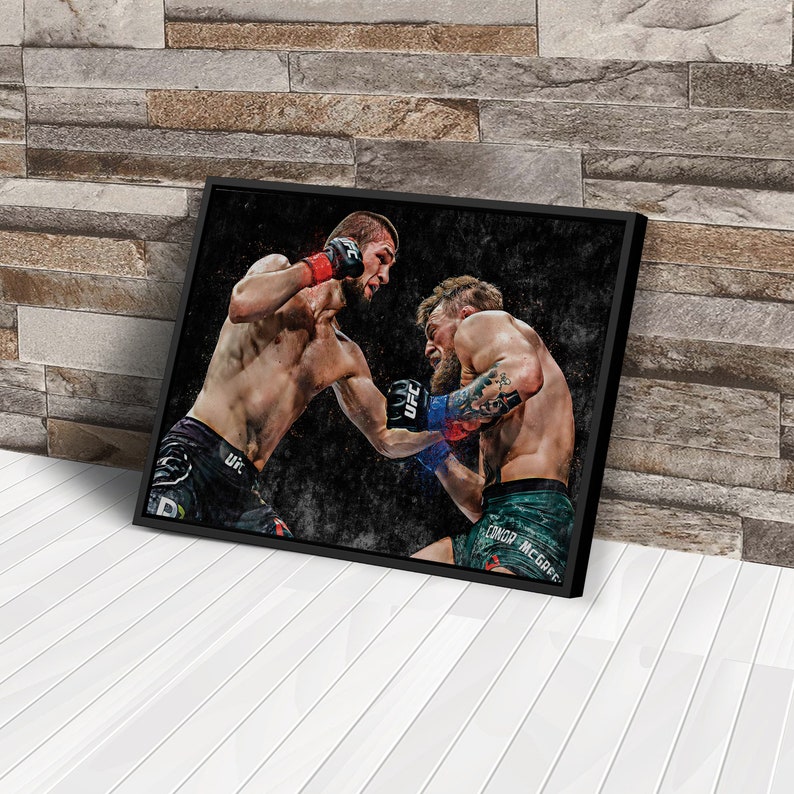 Khabib Nurmagomedov Vs. Conor Mcgregor Poster UFC Hand Made Posters ...