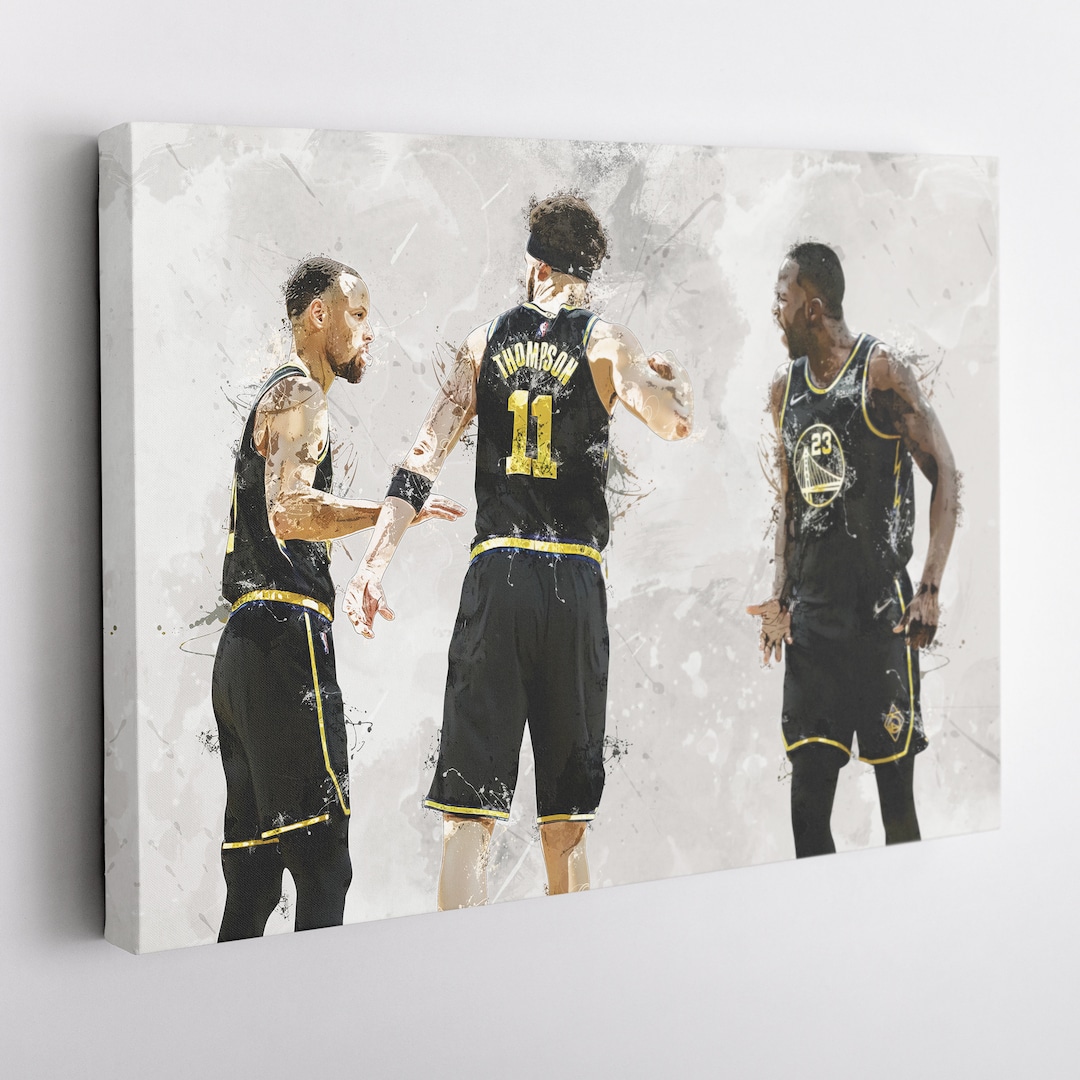 Golden State Warriors Trio Poster, Canvas Print, Framed Poster, Kids ...