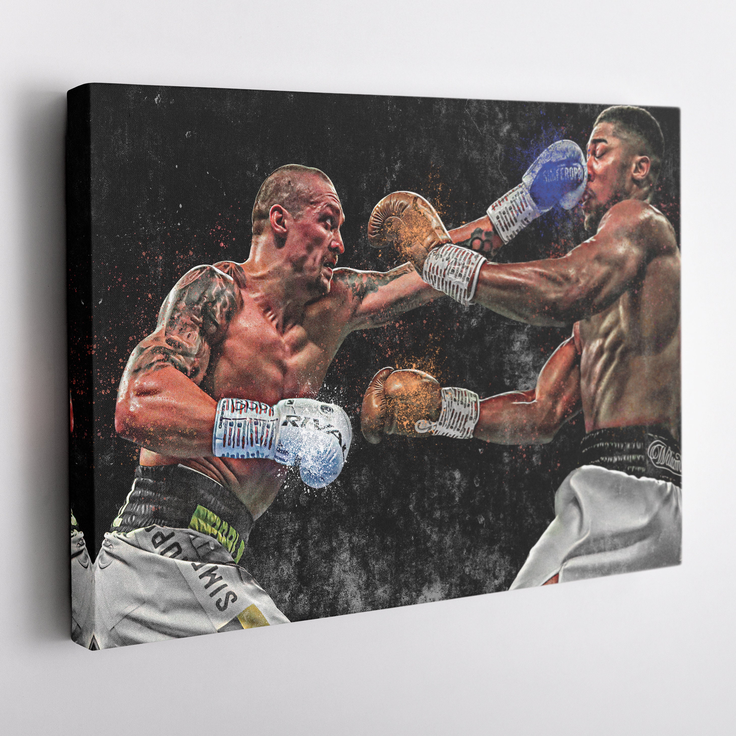 Anthony Joshua Vs. Oleksandr Usyk Poster Boxing Hand Made Posters ...