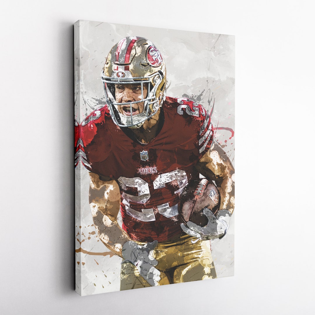 Christian Mccaffrey Poster, San Francisco 49ers - Canvas Print, Framed ...