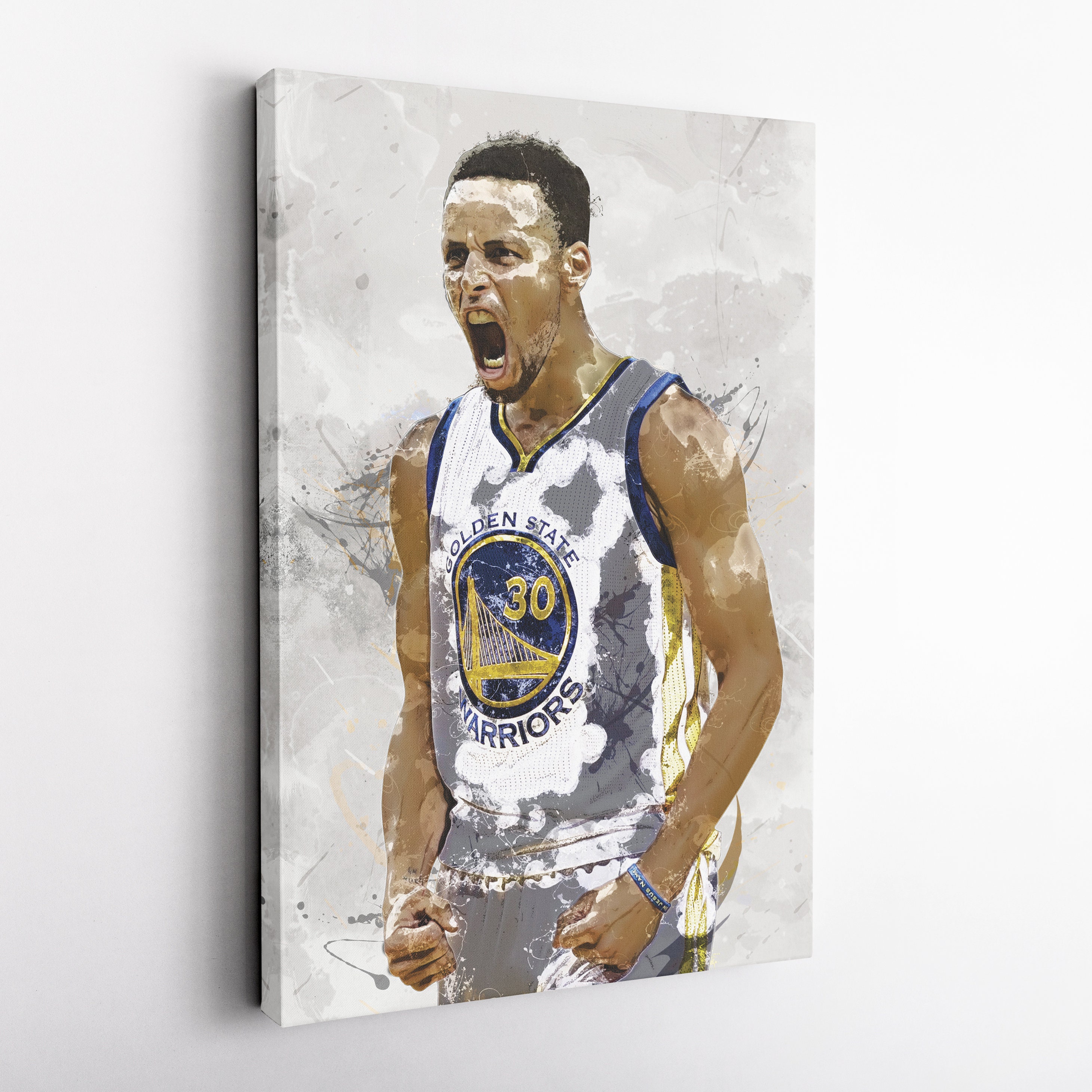 Stephen Curry Poster, Golden State Warriors Canvas Print, Framed Poster ...