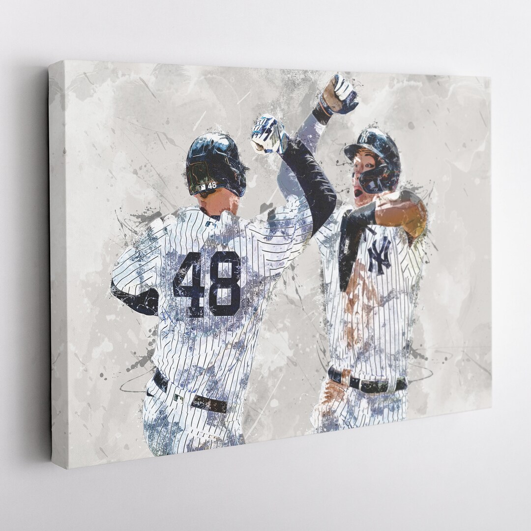 Aaron Judge Anthony Rizzo Poster, New York Yankees, Canvas Print ...