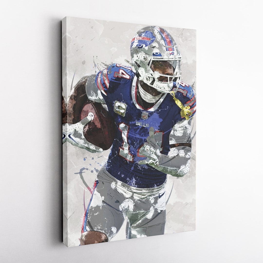 Stefon Diggs Poster, Buffalo Bills - Canvas Print, Framed Poster, Kids ...