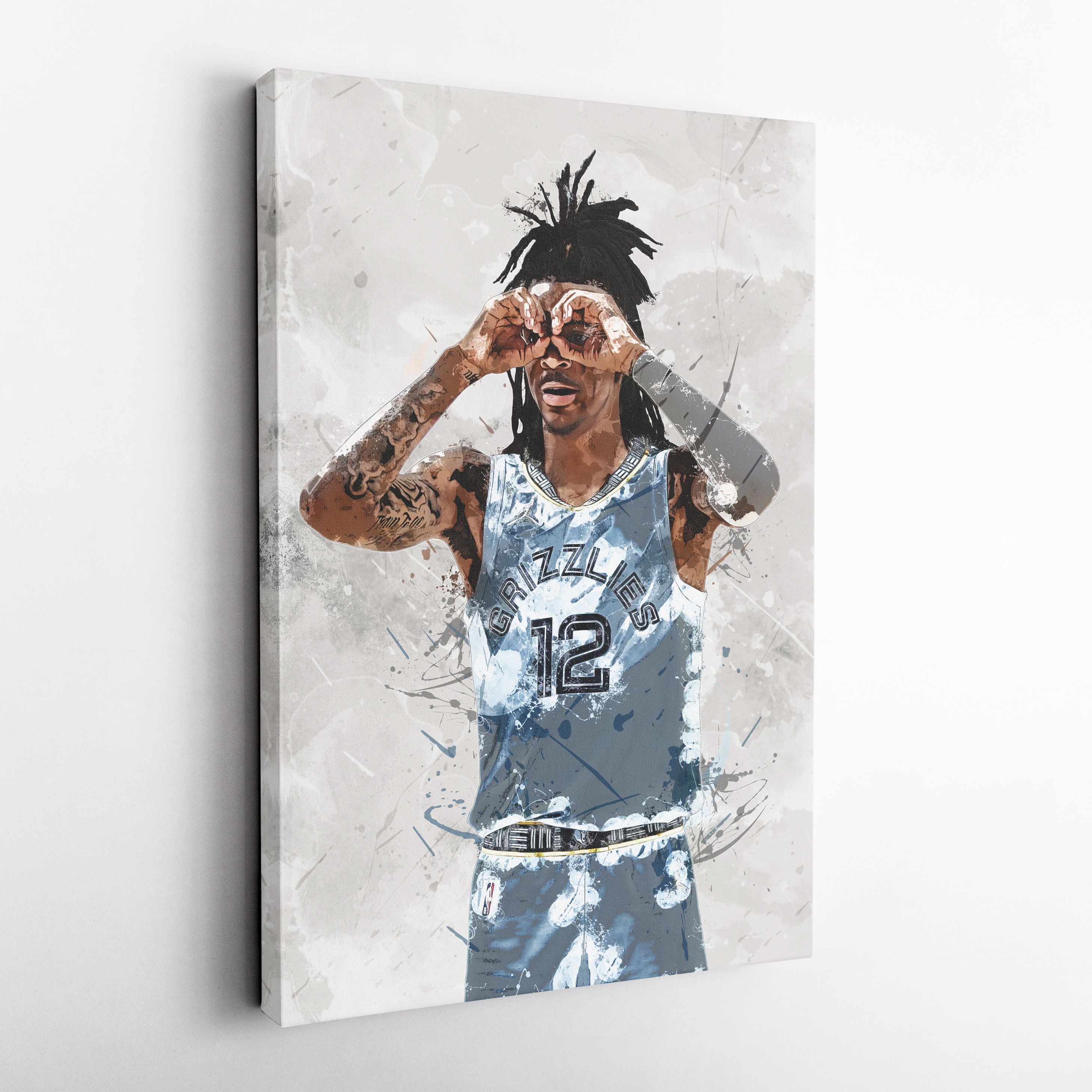 Ja Morant Poster, Memphis Grizzlies - Canvas Print, Framed Poster, Kids ...