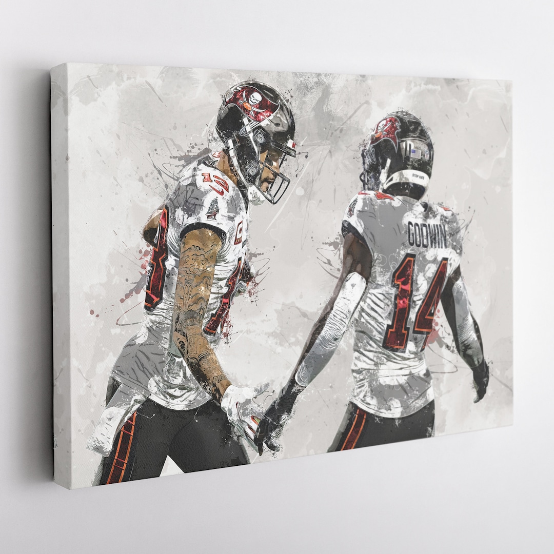 Chris Godwin Mike Evans Poster, Tampa Bay Buccaneers, Canvas Print ...