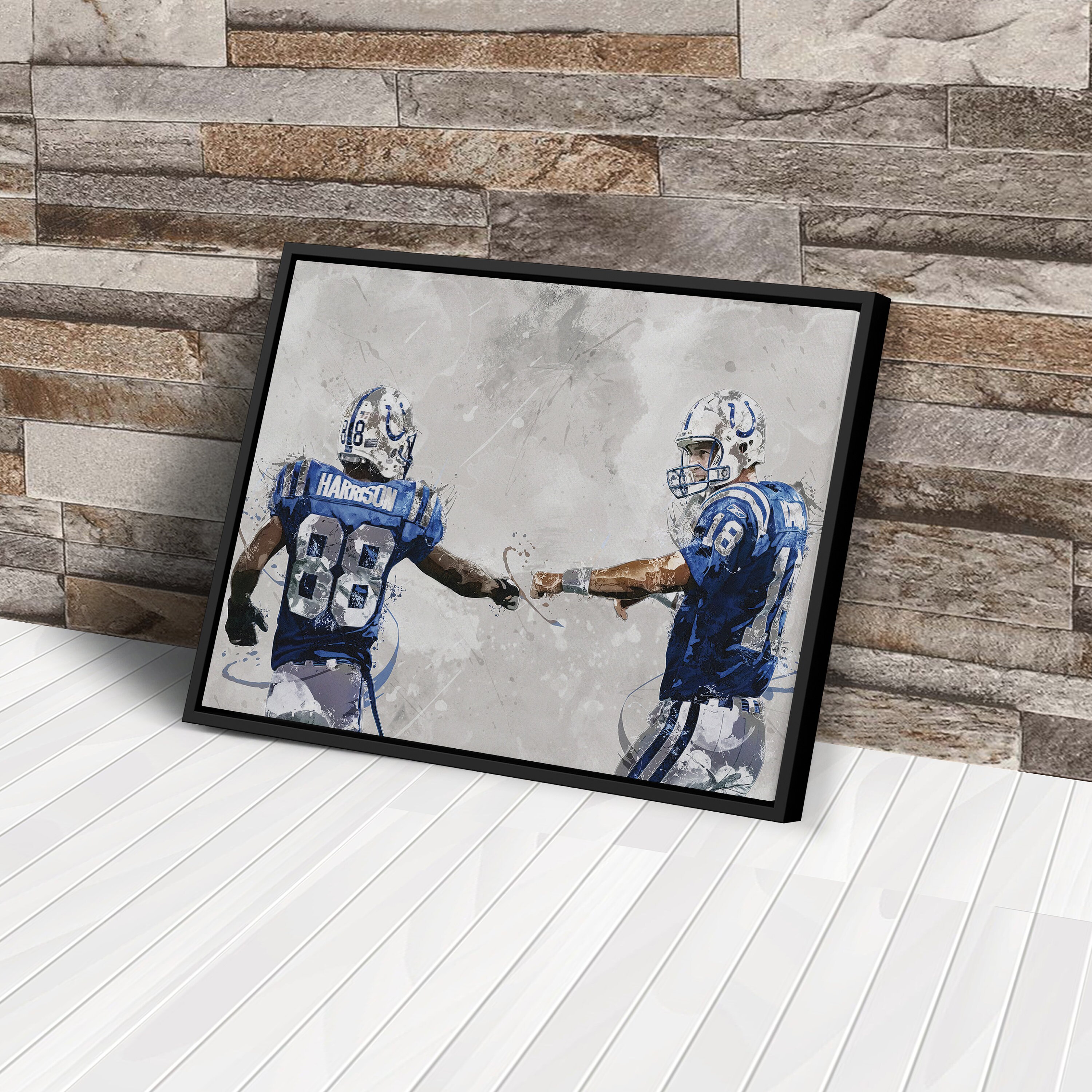 Peyton Manning Marvin Harrison Poster, Indianapolis Colts, Canvas Print ...