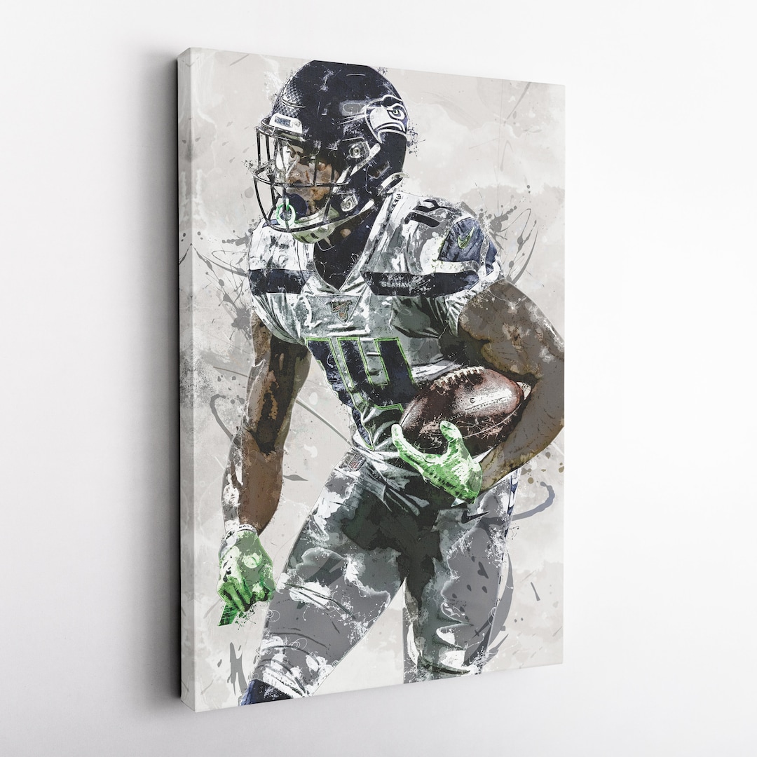 DK Metcalf Poster, Seattle Seahawks- Canvas Print, Framed Poster, Kids ...