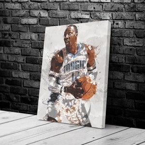 Dwight Howard Poster, Orlando Magic, Canvas Print, Framed Poster, Home ...