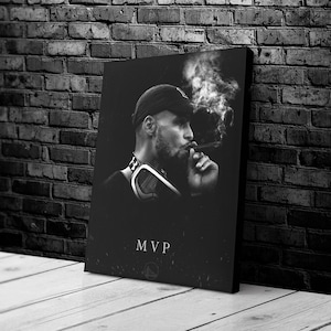Stephen Curry Smoking a Cigar Poster Golden State Warriors NBA Hand ...