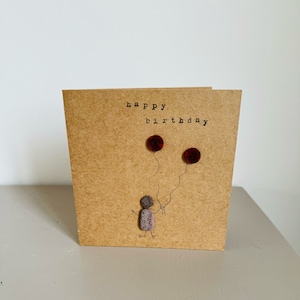 Personalised Pebble Art Birthday Card - Etsy