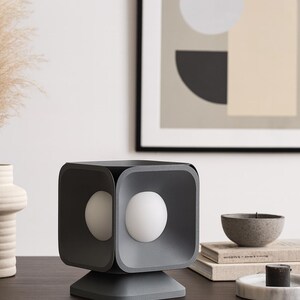 Sculptural Table Lamp: Minimalist Geometric Abstract Lighting - Etsy