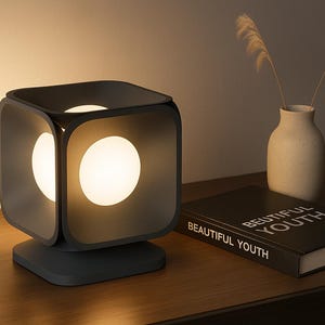 Sculptural Table Lamp: Minimalist Geometric Abstract Lighting - Etsy