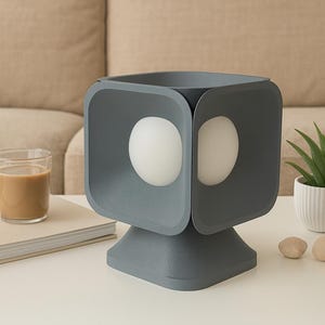 Sculptural Table Lamp: Minimalist Geometric Abstract Lighting - Etsy